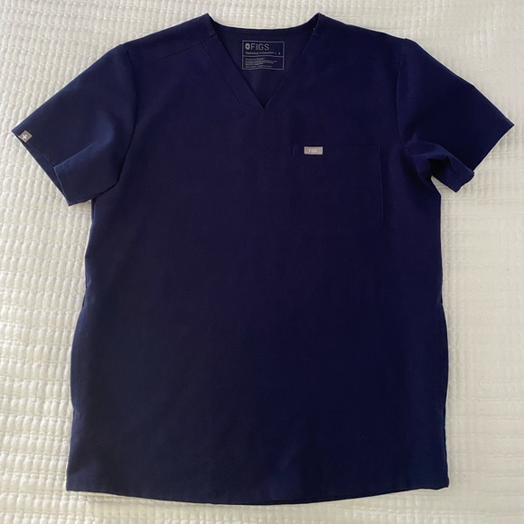 Figs | Shirts | Mens Figs Navy Scrub Top | Poshmark